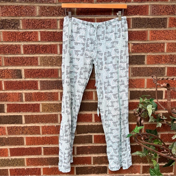 Intimates & Sleepwear | Baby Blue And Black Lets Cuddle Graphic Pajama ...